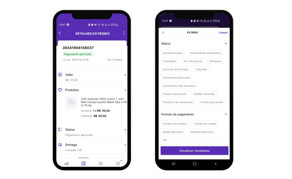 App da Yampi: a gestão da sua loja virtual direto no seu celular